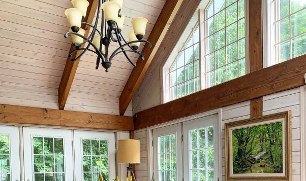 Curious about pickled pine tongue-and-groove walls and ceilings ...